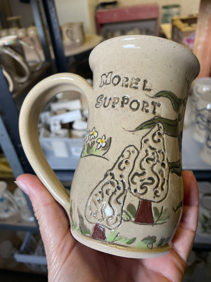 Morel Support – funkyfunguspottery